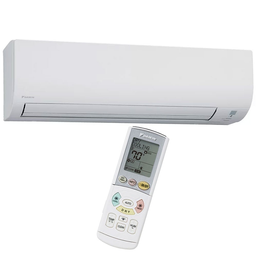 9,000 BTU Daikin 19 SEER Wall-Mounted Ductless Mini-Split Inverter Air ...